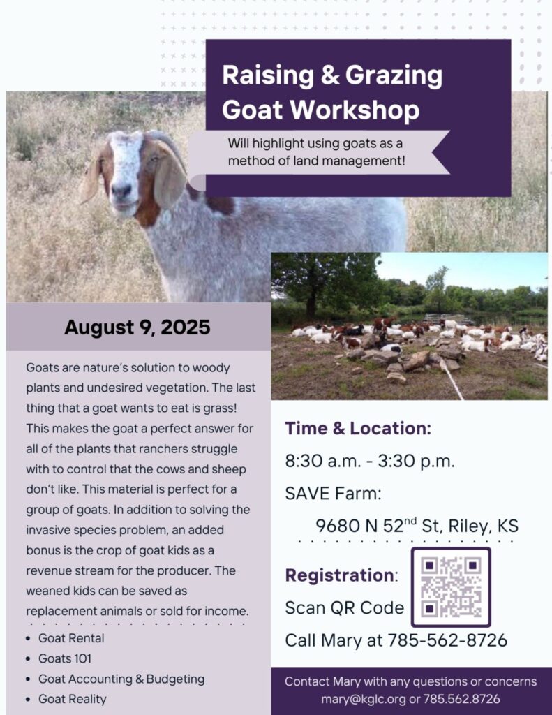 Raising & Grazing Goat Workshop - Kansas Soil Health Alliance
